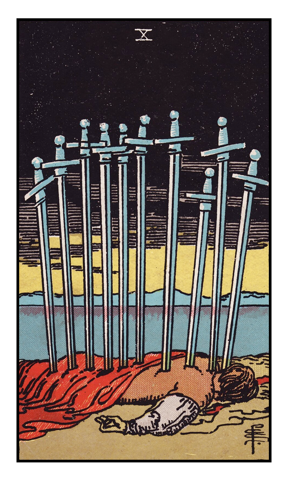 Ten of Swords Tarot Card Meaning - Complete Guide | TarotLingo | TarotLingo